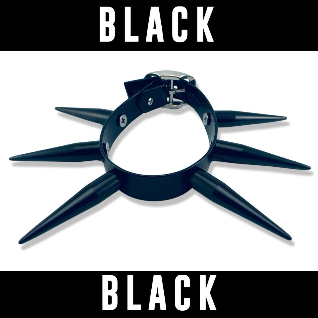 GIANT SPIKE CHOKERS AS SEEN ON LADY GAGA – BITCHFIST