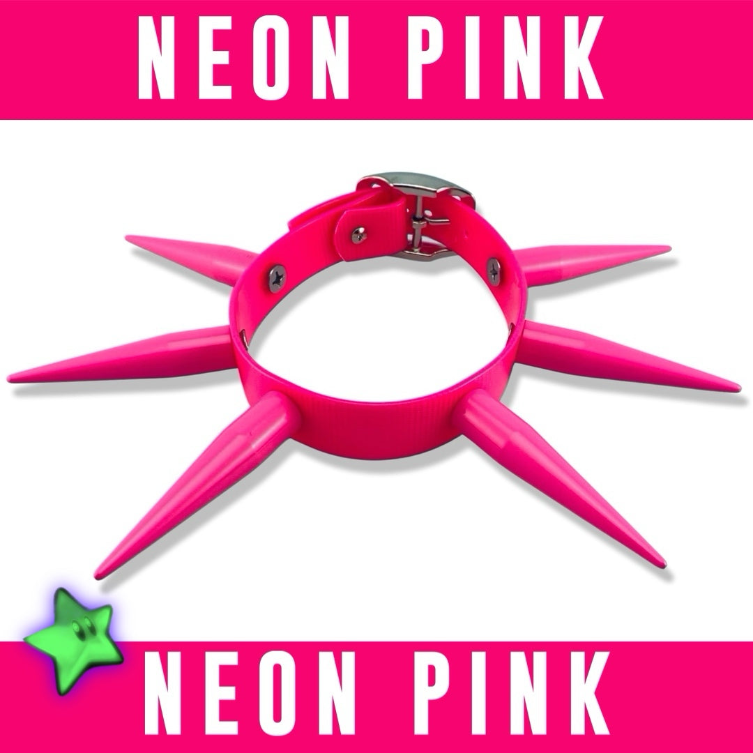 GIANT SPIKE CHOKERS AS SEEN ON LADY GAGA – BITCHFIST