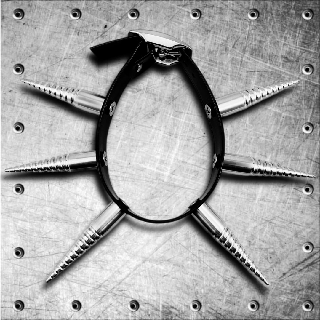 GIANT SPIKE CHOKERS AS SEEN ON LADY GAGA – BITCHFIST