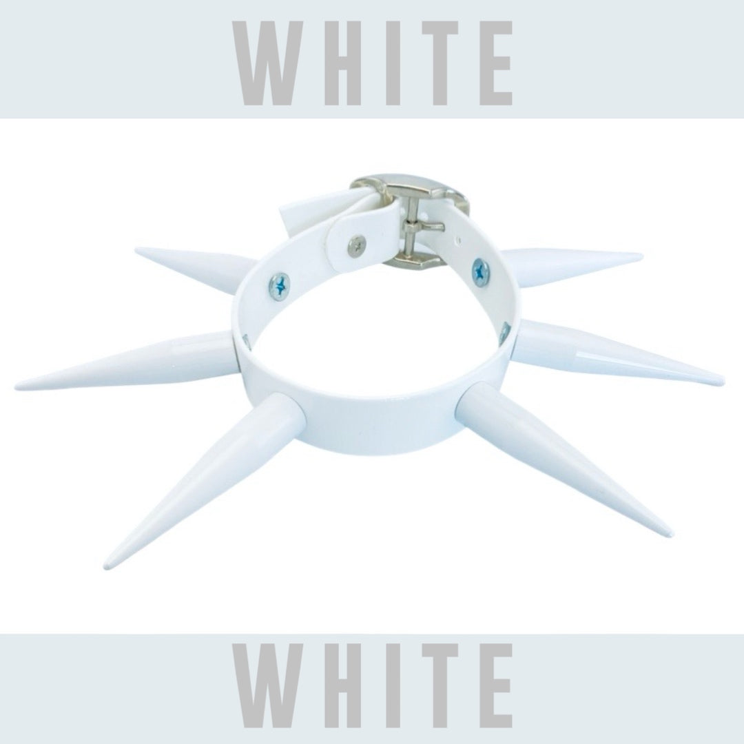 GIANT SPIKE CHOKERS AS SEEN ON LADY GAGA – BITCHFIST